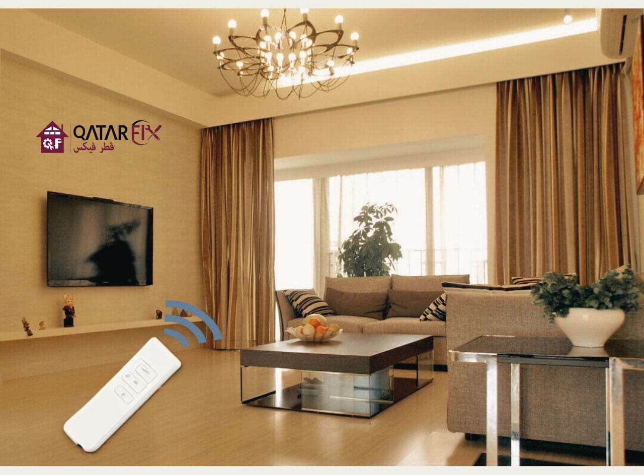 Remote Control Curtains in Doha: A Blend of Luxury and Convenience - Qatarfix.com : Curtains,Ac ...